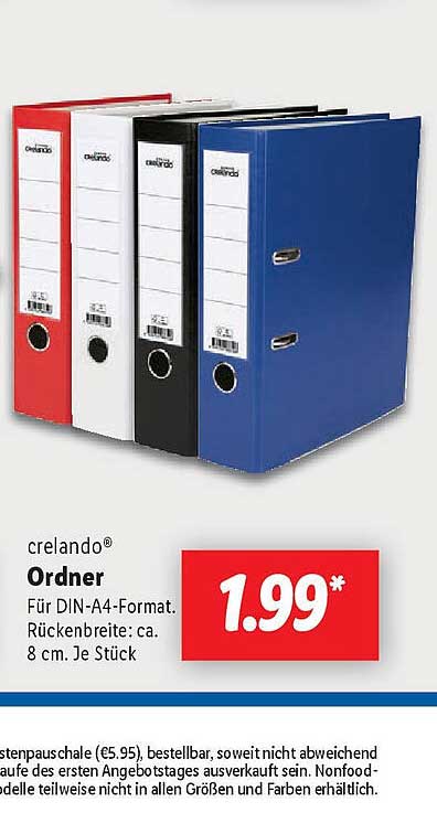Crelando® Ordner Angebot bei Kaufland - ProspektGuru.de