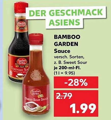 Bamboo Garden Sauce Angebot bei Kaufland - ProspektGuru.de