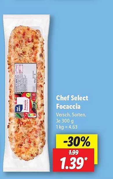 Chef Select Focaccia Angebot bei Lidl