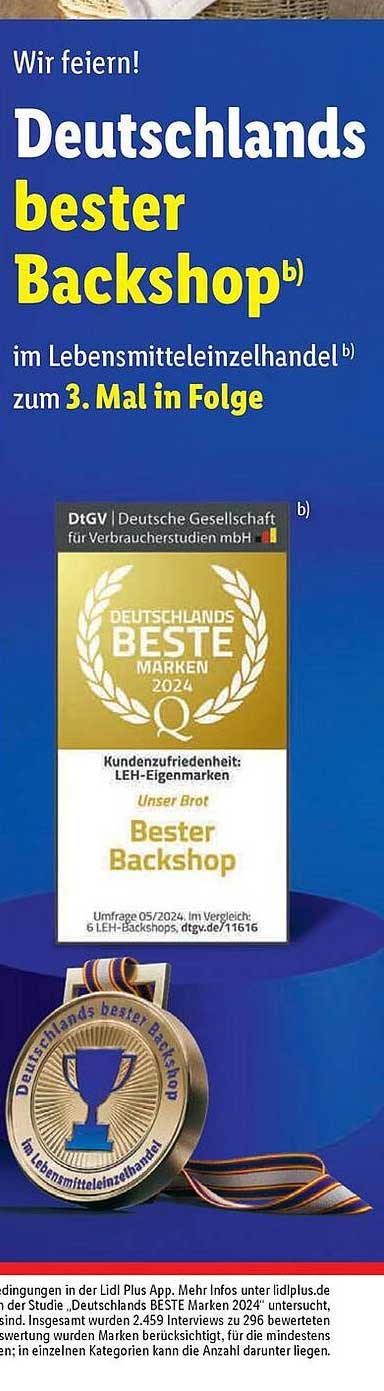 Deutschlands Bester Backshop Angebot bei Lidl