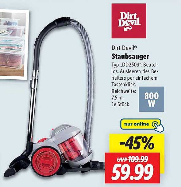 Dirt Devil® Staubsauger Angebot bei Lidl