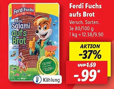 Ferdi Fuchs Aufs Brot Angebot bei Lidl - ProspektGuru.de