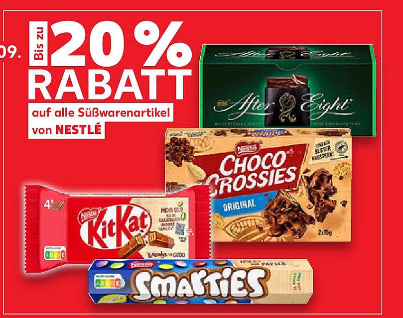 Nestlé Kitkat Nestlé Choco Crossies Nestlé Smarties After Eight Angebot ...