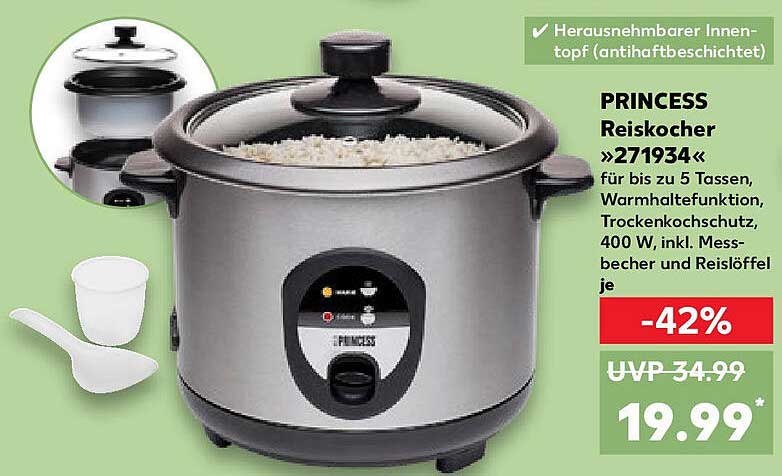 Princess Reiskocher »271934« Angebot bei Kaufland