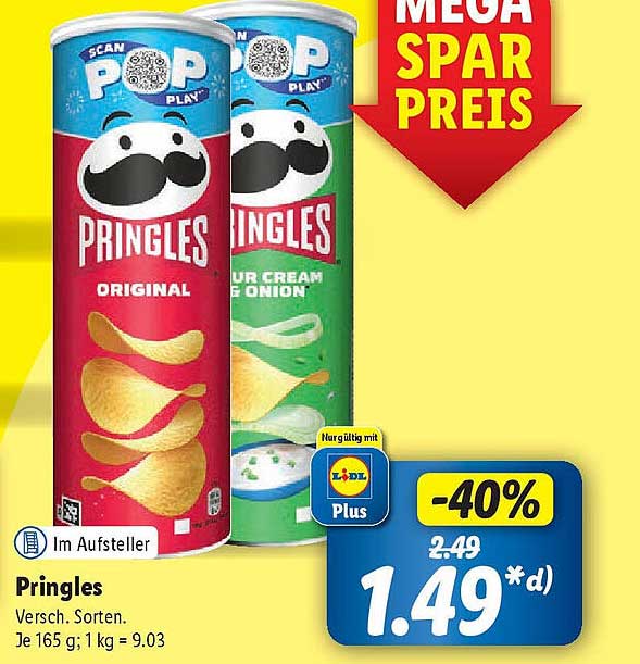 Pringles Angebot bei Lidl - ProspektGuru.de