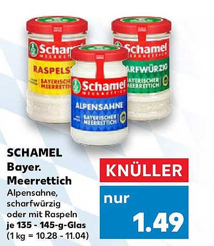 Schamel Bayer. Meerrettich Angebot bei Kaufland