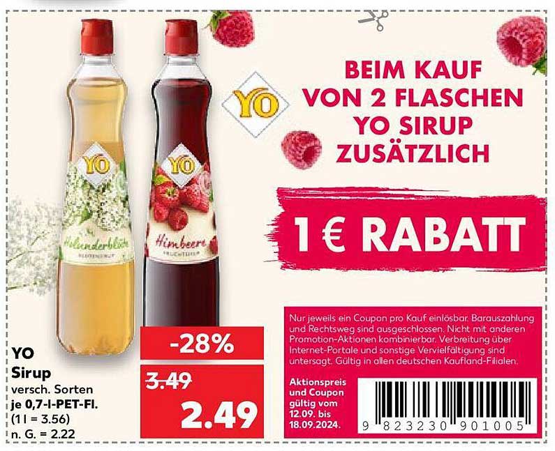 Yo Sirup Angebot bei Kaufland - ProspektGuru.de