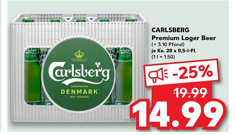 Carlsberg Premium Lager Beer Angebot bei Kaufland