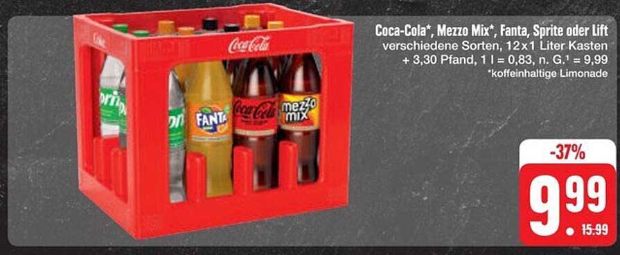 Coca-Cola*, Mezzo Mix*, Fanta, Sprite Oder Lift Angebot bei E-Center