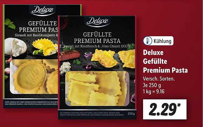 Deluxe Gefüllte Premium Pasta Angebot bei Lidl - ProspektGuru.de