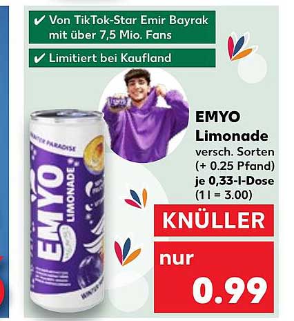 Emyo Limonade Angebot bei Kaufland