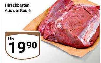 Hirschbraten Aus Der Keule Angebot bei Globus