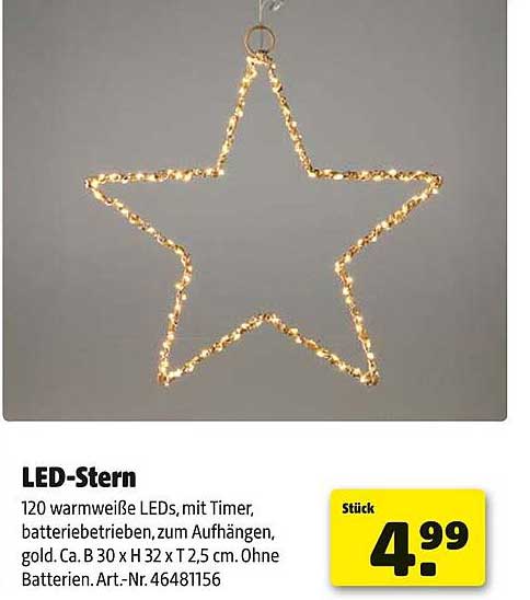 Led-Stern Angebot bei Hagebau - ProspektGuru.de