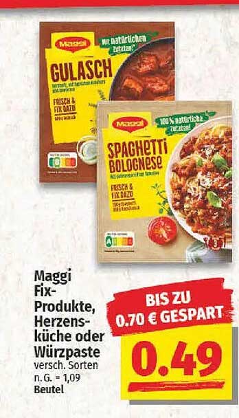 Maggi Fix-Produkte, Herzensküche Oder Würzpaste – Verschiedene Sorten ...