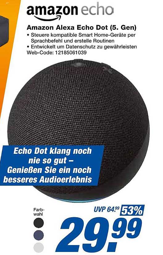 Amazon Alexa Echo Dot (5. Gen) Angebot bei Expert - ProspektGuru.de