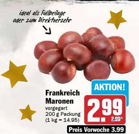 Frankreich Maronen 200 G - Jetzt Nur 2,99 €! Angebot bei AEZ ...