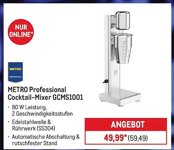 Metro Professional Cocktail-Mixer Gcms1001 Angebot bei METRO ...