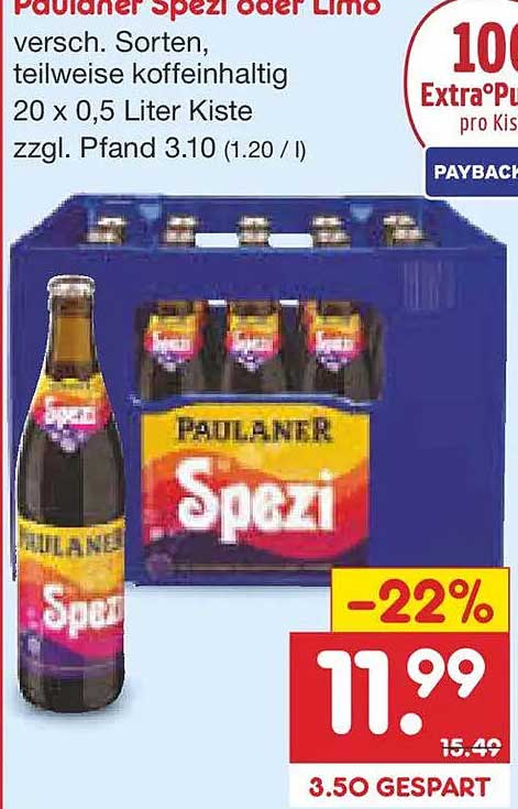 Verwunderlich Paulaner Spezi Angebot Netto Bild