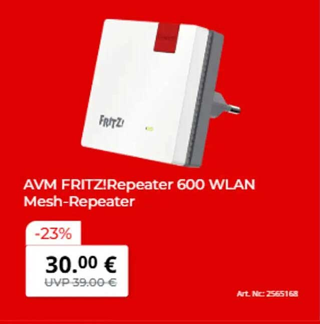 Avm Fritz!Repeater 600 Wlan Mesh-Repeater Angebot bei Saturn ...