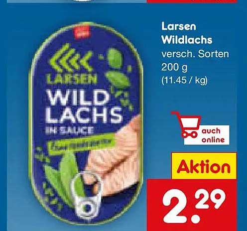 Larsen Wildlachs Verschieden. Sorten 200 G Angebot bei Netto Marken ...
