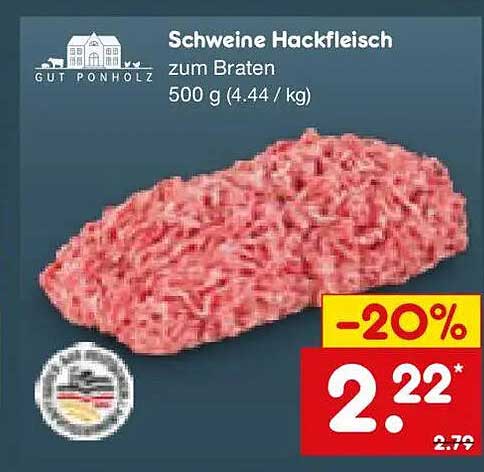 Schweine Hackfleisch Zum Braten Angebot bei Netto Marken-Discount ...