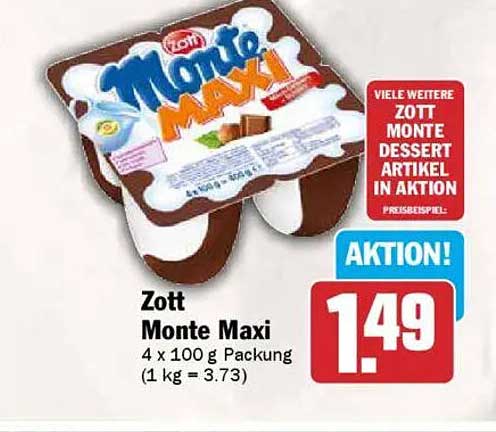 Zott Monte Maxi Angebot bei AEZ - ProspektGuru.de
