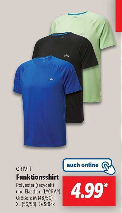 Crivit Funktionsshirt Angebot bei Lidl - ProspektGuru.de
