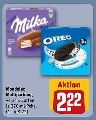 Mondelez Multipackung – Milka Und Oreo Eiscreme Angebot bei REWE