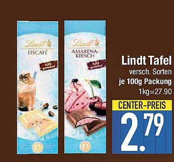 Lindt Tafel In Verschiedenen Sorten – Ein Geschmackserlebnis Angebot ...