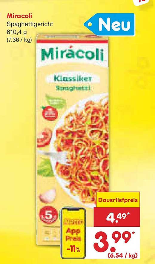 Miracoli Spaghettigericht Angebot bei Netto Marken-Discount ...