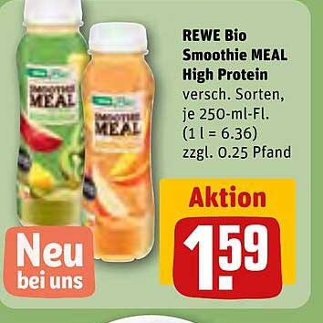 Rewe Bio Smoothie Meal High Protein Angebot bei REWE