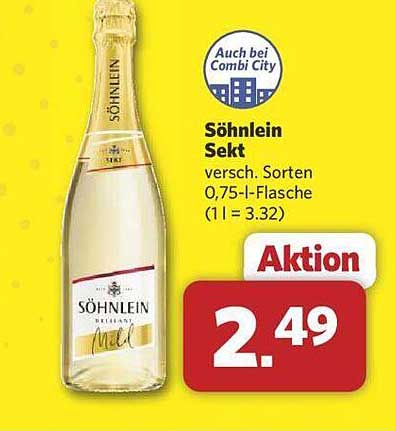 Söhnlein Sekt Angebot bei Combi