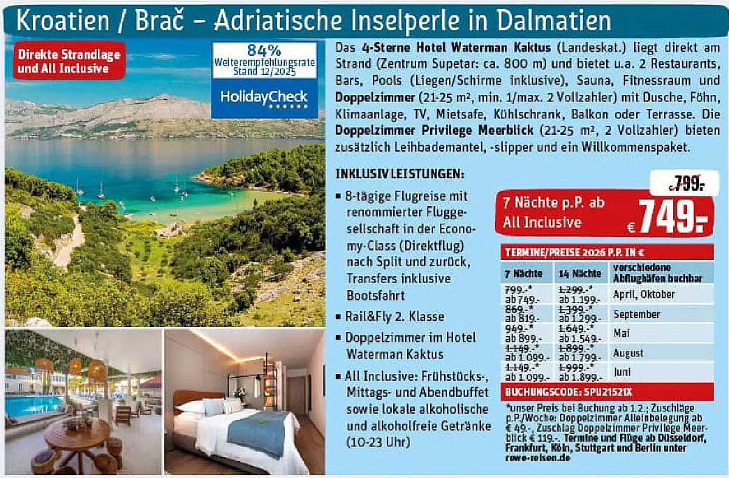 7 Nächte P.p. Ab All Inclusive Angebot bei REWE - ProspektGuru.de