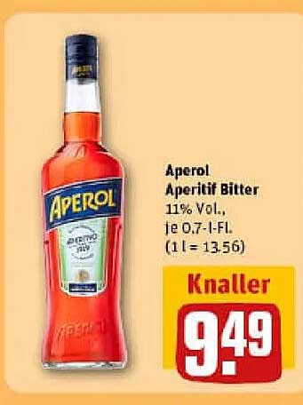 Aperol Aperitif Bitter Angebot bei nahkauf - ProspektGuru.de
