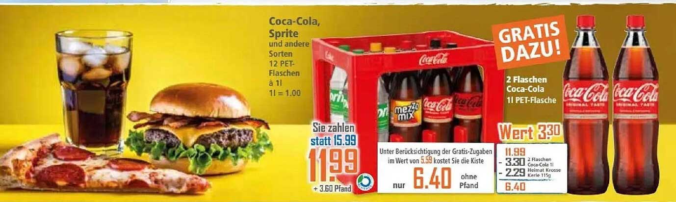 Coca-Cola, Sprite Und Andere Sorten 12 Pet-Flaschen À 1L Angebot bei K ...