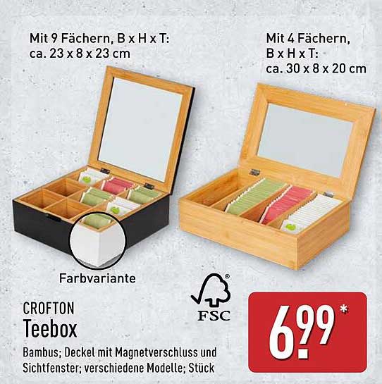 Crofton Teebox Angebot bei Aldi Nord - ProspektGuru.de