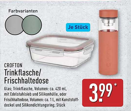 Crofton Trinkflasche/Frischhaltedose Angebot bei Aldi Nord ...