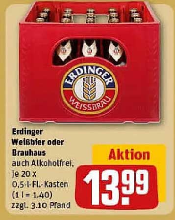 Wunderschãƒâne Erdinger Alkoholfrei Angebot Rewe Bilder
