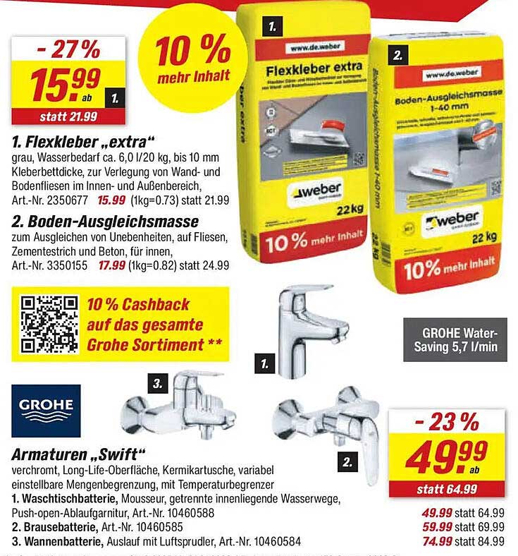 Flexkleber „Extra“ Angebot bei toom Baumarkt - ProspektGuru.de