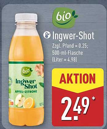 Ingwer-Shot Apfel-Zitrone Angebot bei Aldi Nord - ProspektGuru.de
