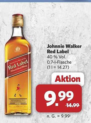 Johnnie Walker Red Label Angebot bei Combi - ProspektGuru.de