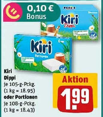 Kiri Dippi Je 105-G-Pckg. (1 Kg = 18.95) Oder Portionen Je 108-G-Pckg ...