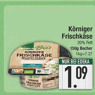 Körniger Frischkäse Angebot bei E-Center - ProspektGuru.de