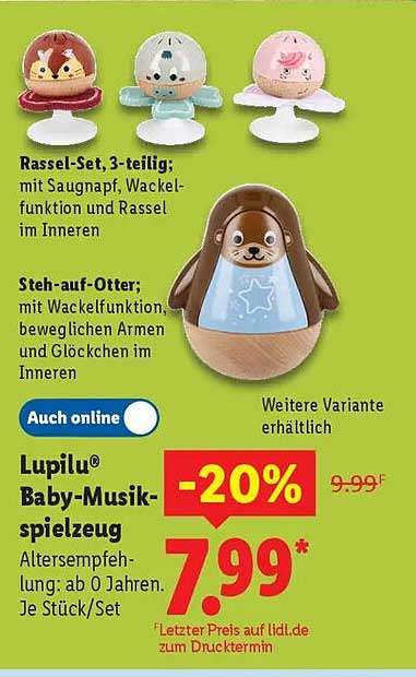 Lupilu® Baby-Musikspielzeug Angebot bei Lidl - ProspektGuru.de