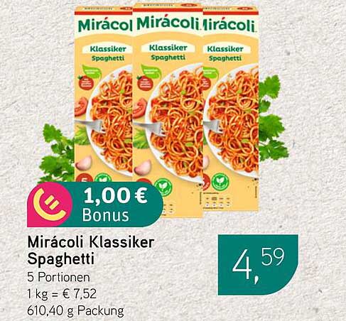 Mirácoli Klassiker Spaghetti Angebot bei Dornseifer - ProspektGuru.de