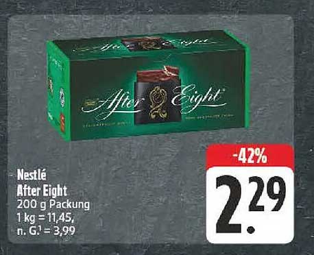 Nestlé After Eight 200 G Packung Angebot bei nah & gut - ProspektGuru.de
