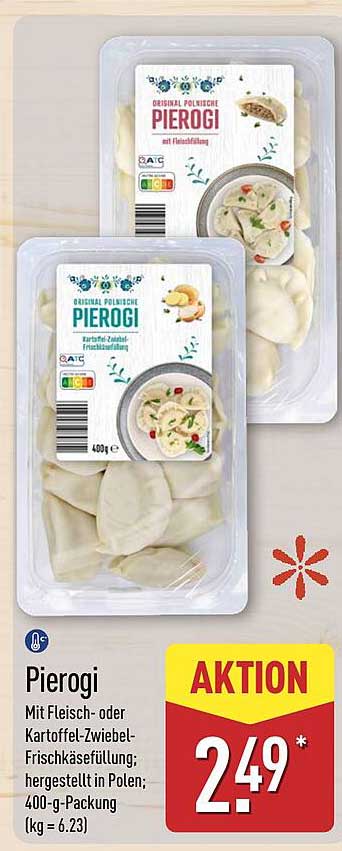 Pierogi Mit Fleisch- Oder Kartoffel-Zwiebel-Frischkäsefüllung Angebot ...