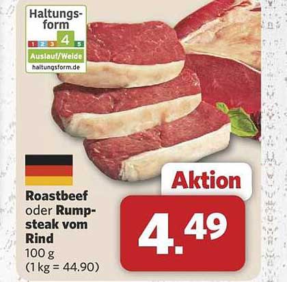Roastbeef Oder Rumpsteak Vom Rind Angebot bei Combi - ProspektGuru.de
