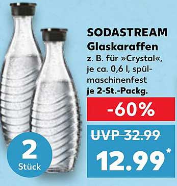 Sodastream Glaskaraffen Z. B. Für »Crystal«, Je Ca. 0,6 L ...