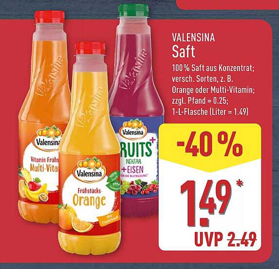 Valensina Saft Angebot bei Aldi Nord - ProspektGuru.de